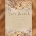 Editable Brunch Invitation Let's Brunch Birthday Brunch - Etsy