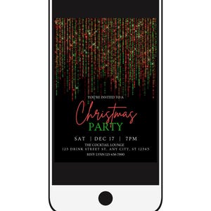 Editable Christmas Party Invitation, Printable or Digital Invite - Etsy