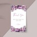 Printable Thank You Tags, Purple Floral, Favor Tags, Gift Tags, Thank ...