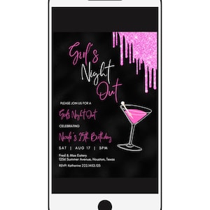 Editable Girls Night Out Invitation, Ladies Night, Girls Night In ...