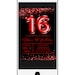 Editable 16th Birthday Invitation, Sweet 16, Red and Black Invitation ...