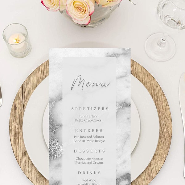 Luxury Menu Cards - Etsy