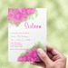 Editable Pink and Green Invitation, Birthday Invitation, Glam, Abstract ...