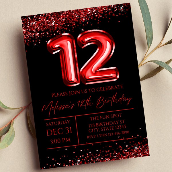 12th Birthday - Etsy