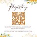 Editable Registry Card With QR Code, Invitation Insert, Enclosure Card ...