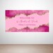 Editable Shades of Pink Birthday Banner, Backdrop, Digital File Only ...