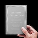 Editable Silver Birthday Celebration Invitation, Silver Invitation ...