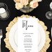 Editable White Menu Cards, Modern, Minimalist Menu Card, Birthday ...