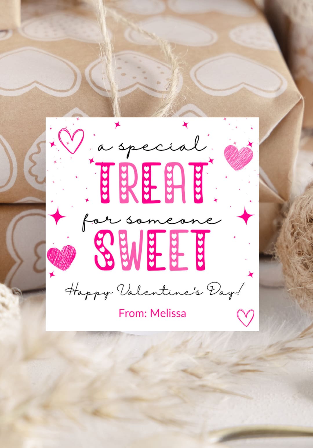 Printable A Special Treat for Someone Sweet, Valentine Treat Tag ...