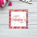 Printable Valentines Gift Tags, Valentine Favor Tags, Valentine's Day ...