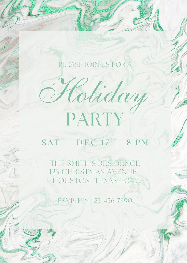 Editable Holiday Party Invitation Christmas Party Invitation - Etsy