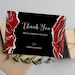 Printable Thank You Card, Editable Red and Black Thank You Note, Red ...