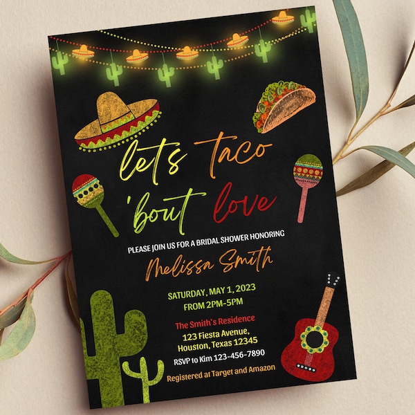 Taco Bout Love Text Invitation - Etsy