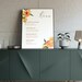 Editable Orange and Yellow Floral Menu Card Template Floral - Etsy