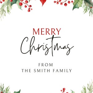 Editable Christmas Gift Tag Printable, Printable Christmas Gift Tag ...