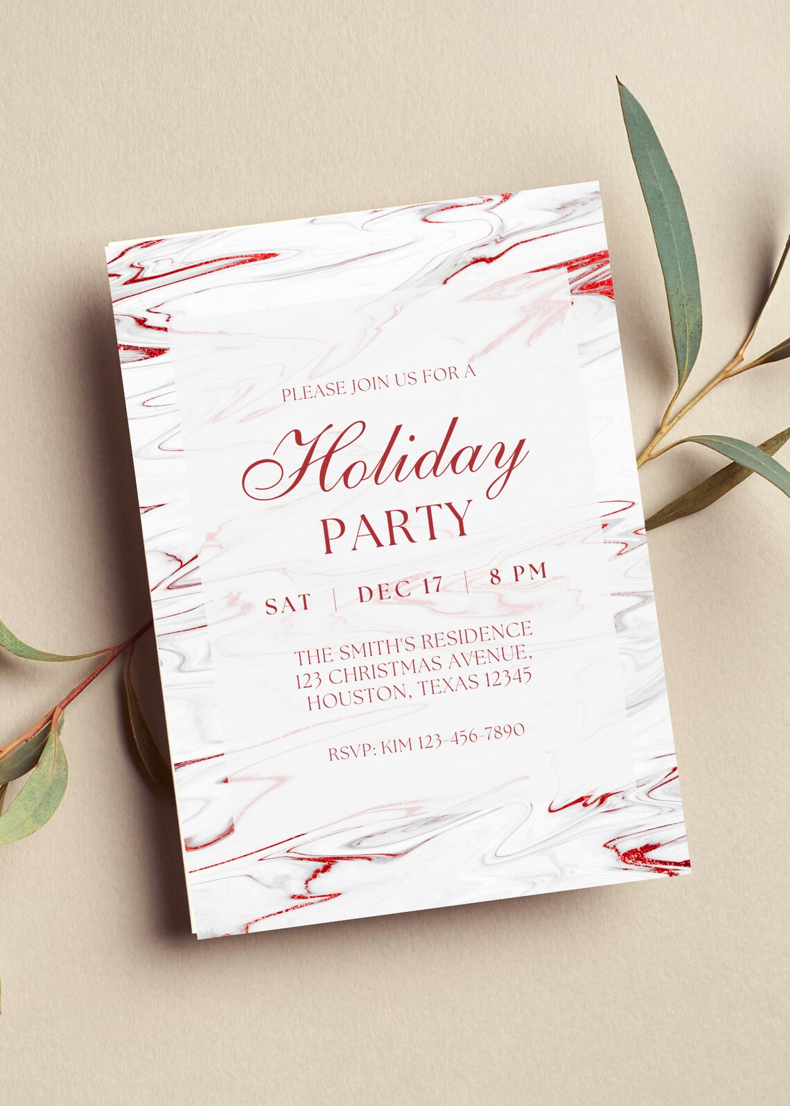 Editable Holiday Party Invitation Christmas Party Invitation - Etsy