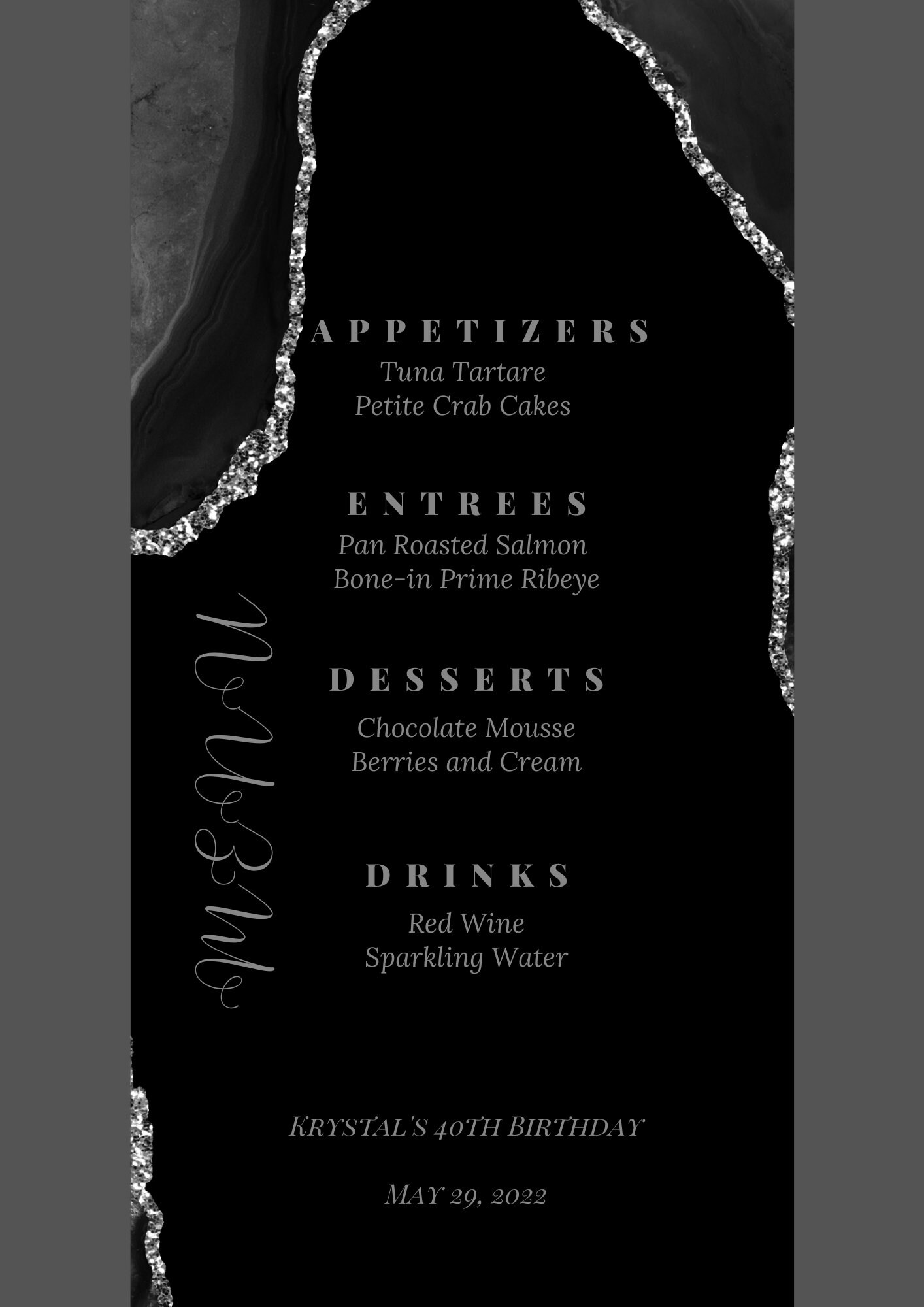 Editable Birthday Party Menu Card Template Black And Silver Etsy editable-birthday-party-menu-card-template-black-and-silver-etsy