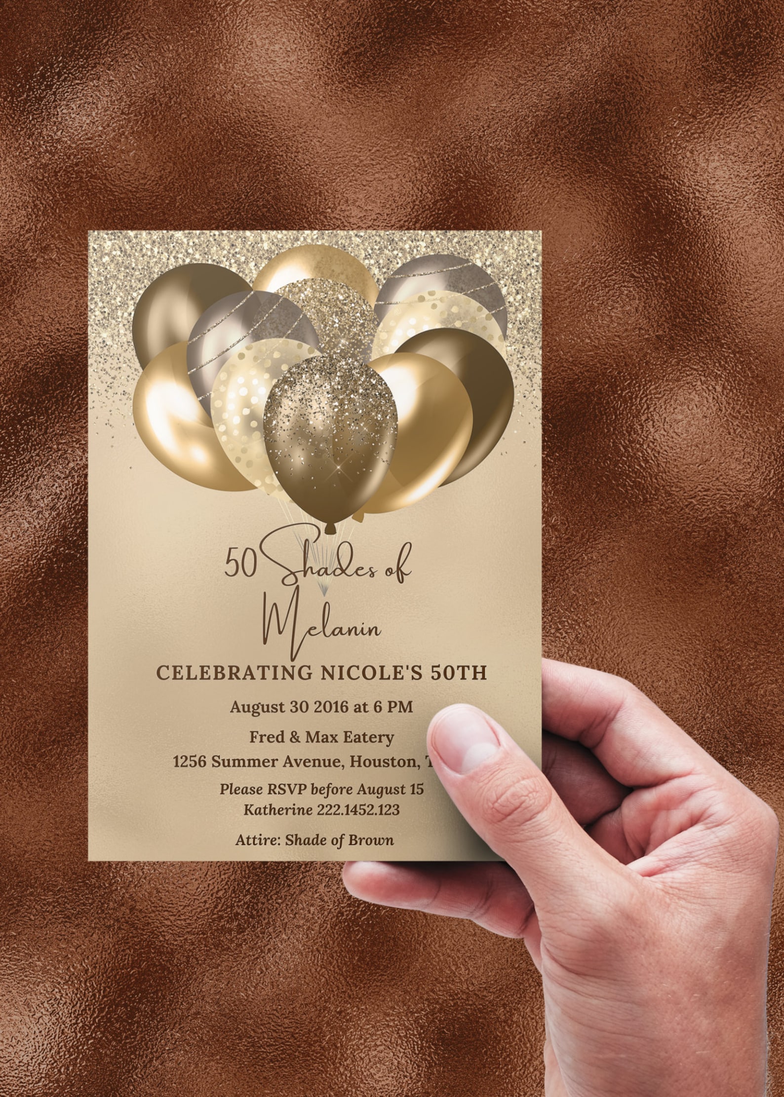 Editable Shades of Melanin Birthday Invitation Brown Invite - Etsy