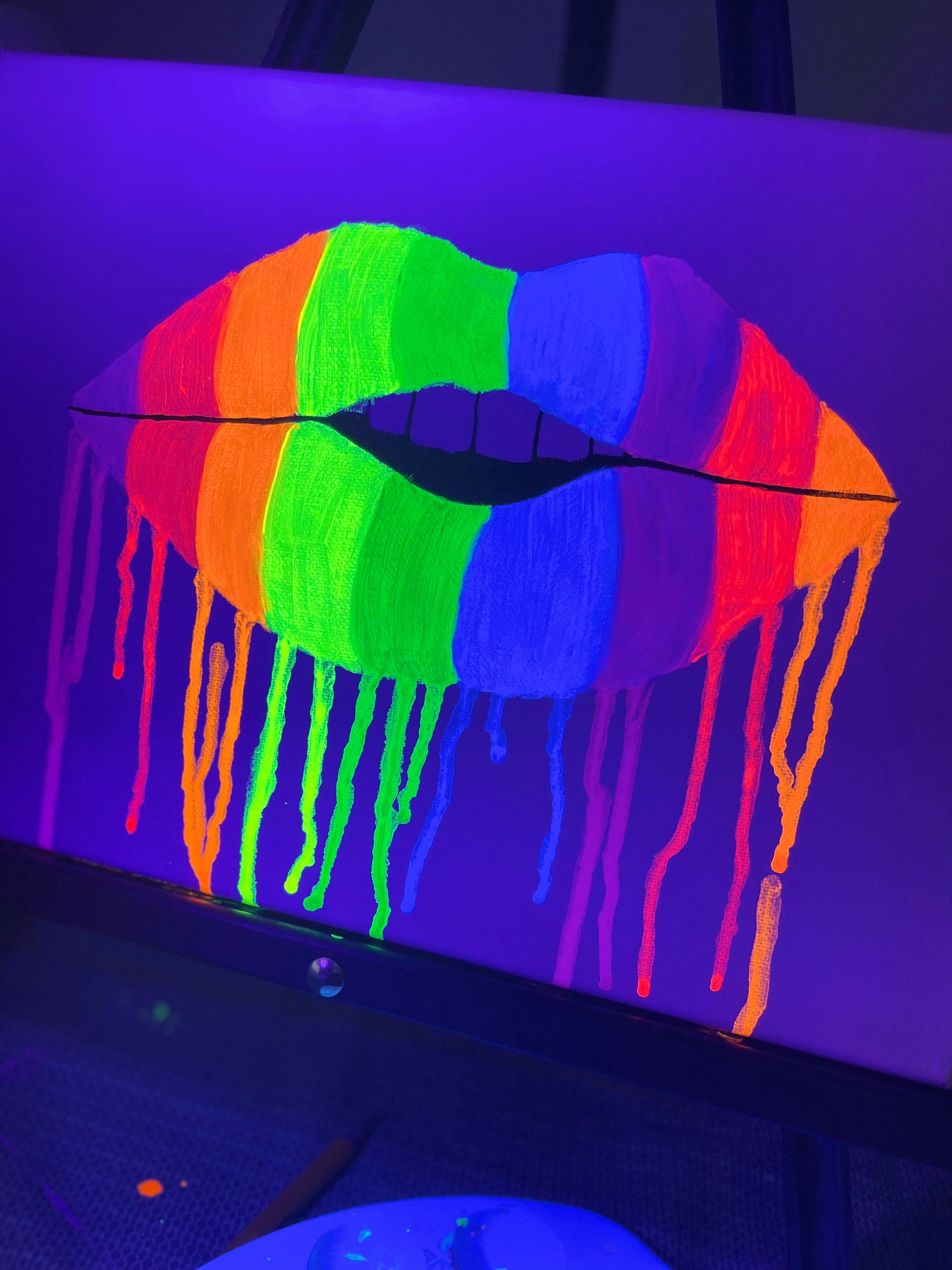 Black Light Paint Art