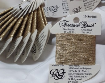 Rainbow Gallery Petite Treasure Braid PB03 Gold - Etsy