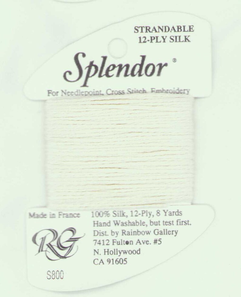 Splendor Silk Thread Splendor Rainbow Gallery Thread Floss Needlepoint ...