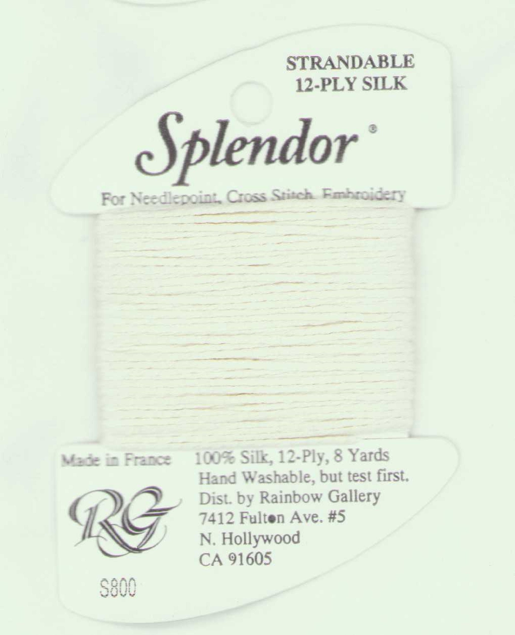 Silk Thread Splendor Rainbow Gallery Thread Floss Needlepoint Cross ...