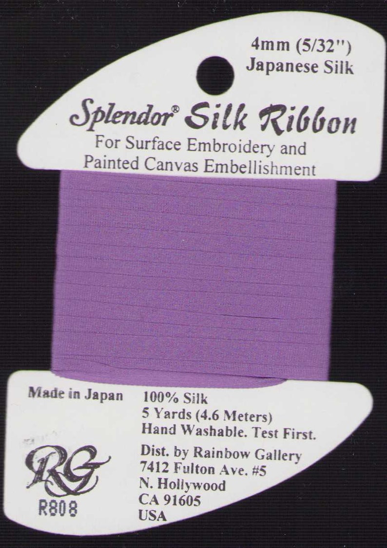 Silk Rainbow Gallery 100% Japanese Ribbon Needlepoint Cross Stitch ...