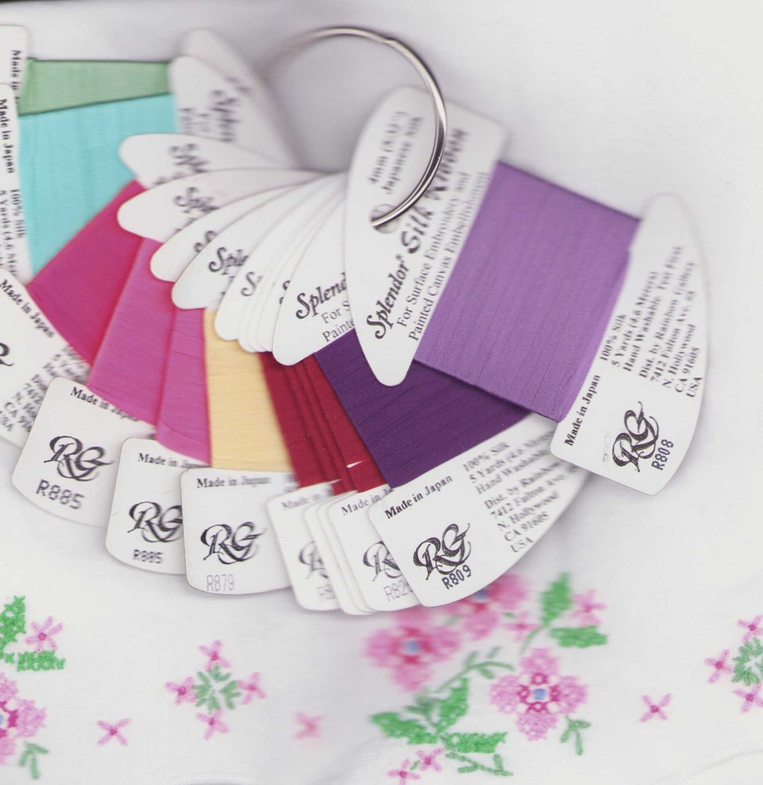 Silk Rainbow Gallery 100% Japanese Ribbon Needlepoint Cross Stitch ...