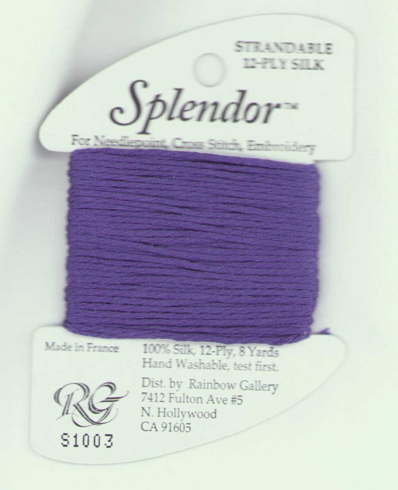 Splendor Silk Thread Splendor Rainbow Gallery Thread Floss Needlepoint ...