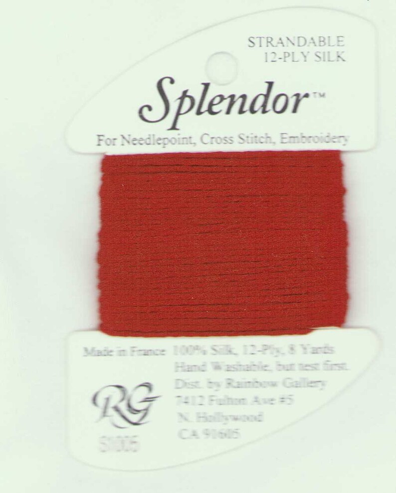 Splendor Silk Thread Splendor Rainbow Gallery Thread Floss Needlepoint ...