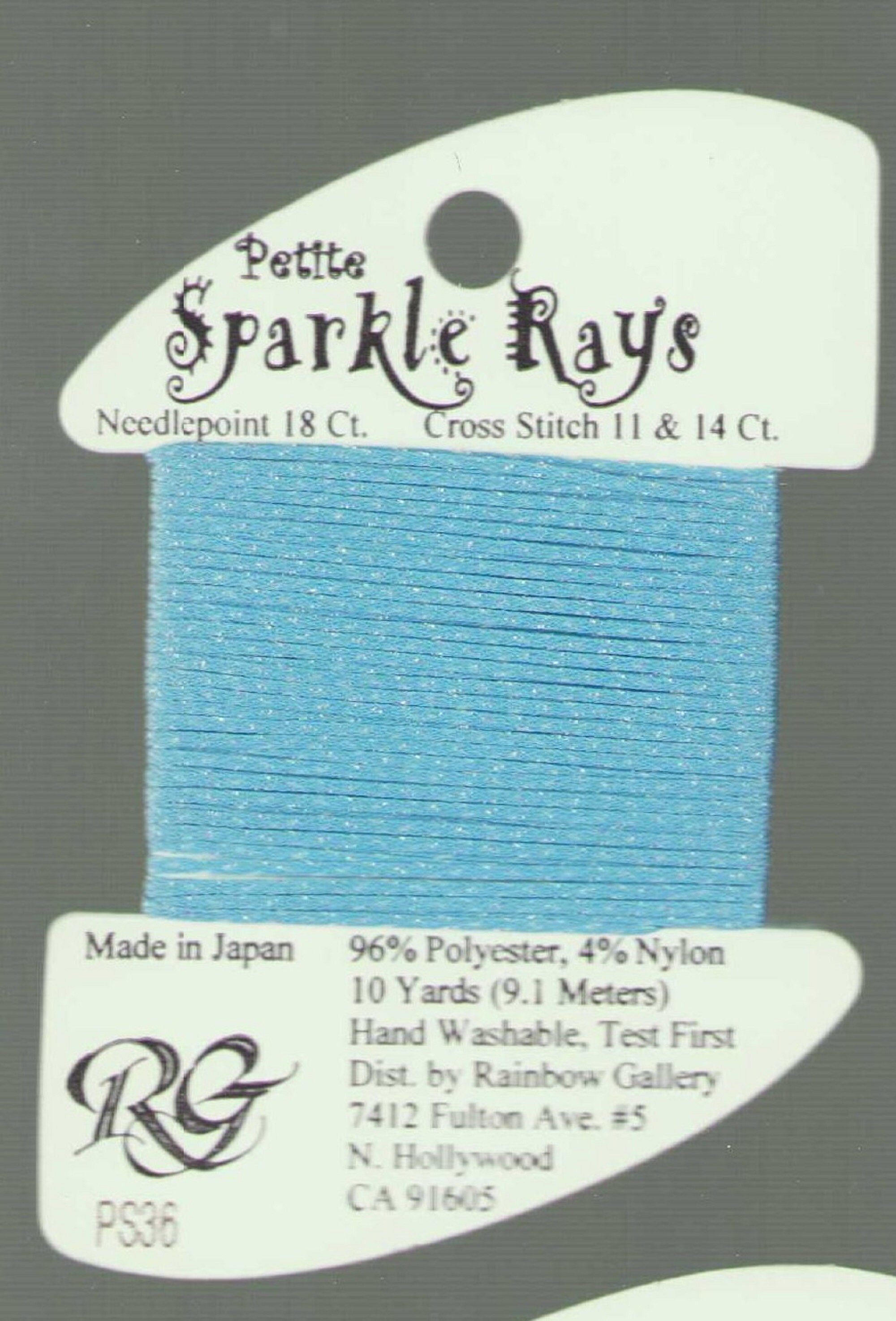 Rainbow Gallery Thread Sparkle Rays Petite Floss Needlepoint Cross Stitch Embroidery Tapestry ...