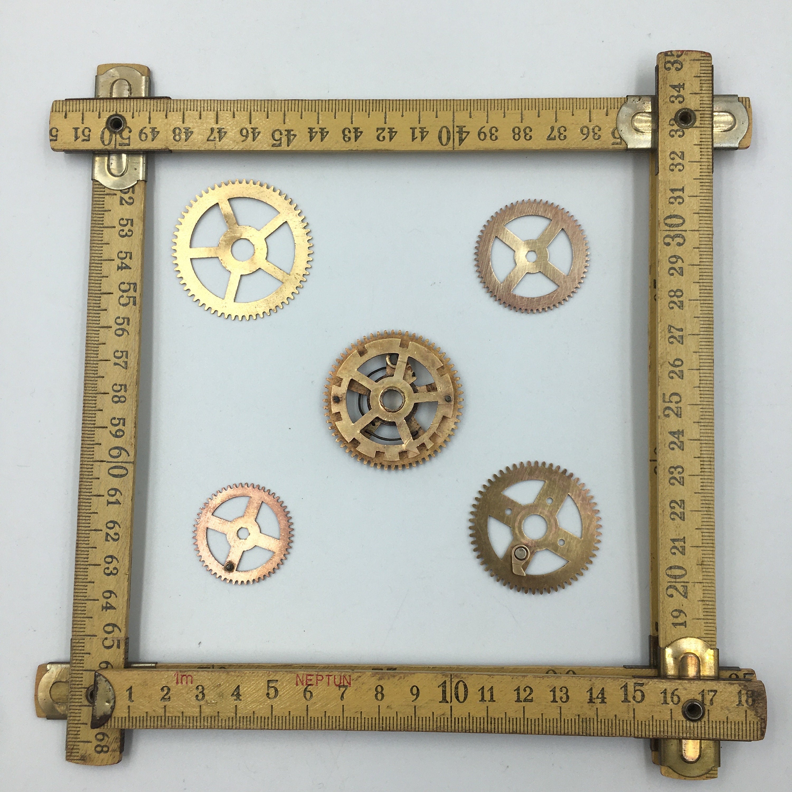 Steampunk Clock Parts Kit: Vintage Clock Wheels and Components for DIY ...