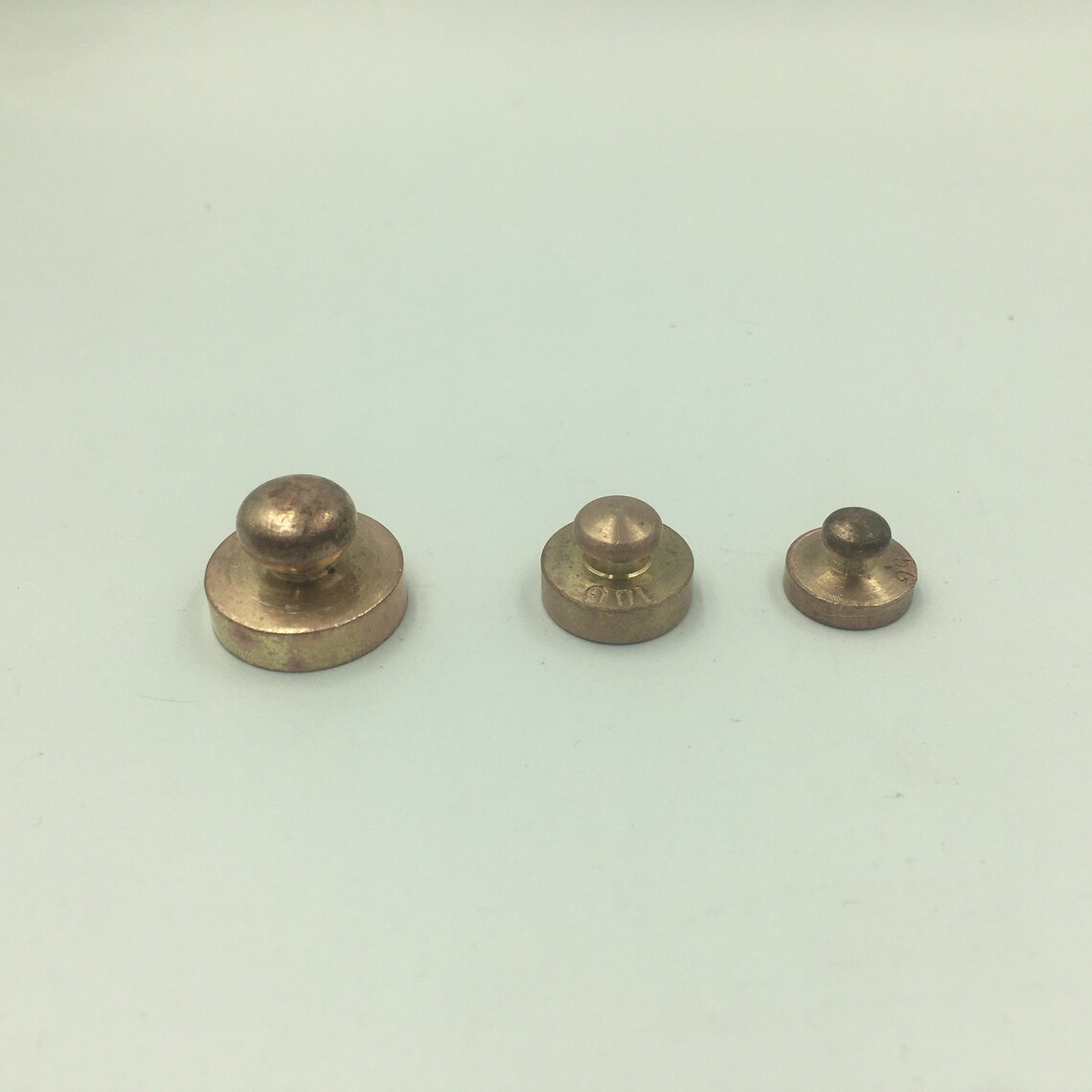 Elegant Vintage Brass and Metal Weights Unique Decor for Weighing ...