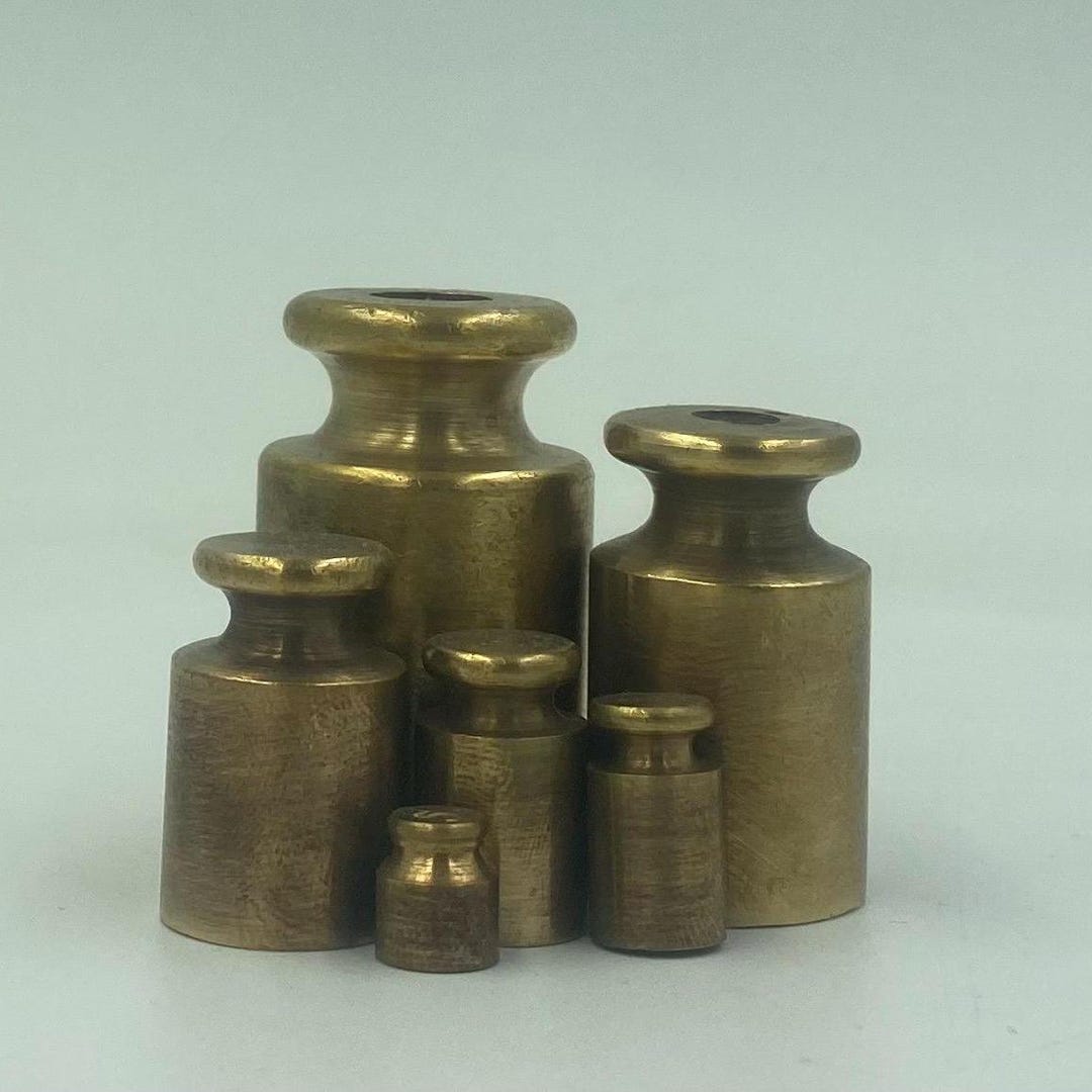 Brass Weight Set - Various Weights - Durable Quality - Etsy