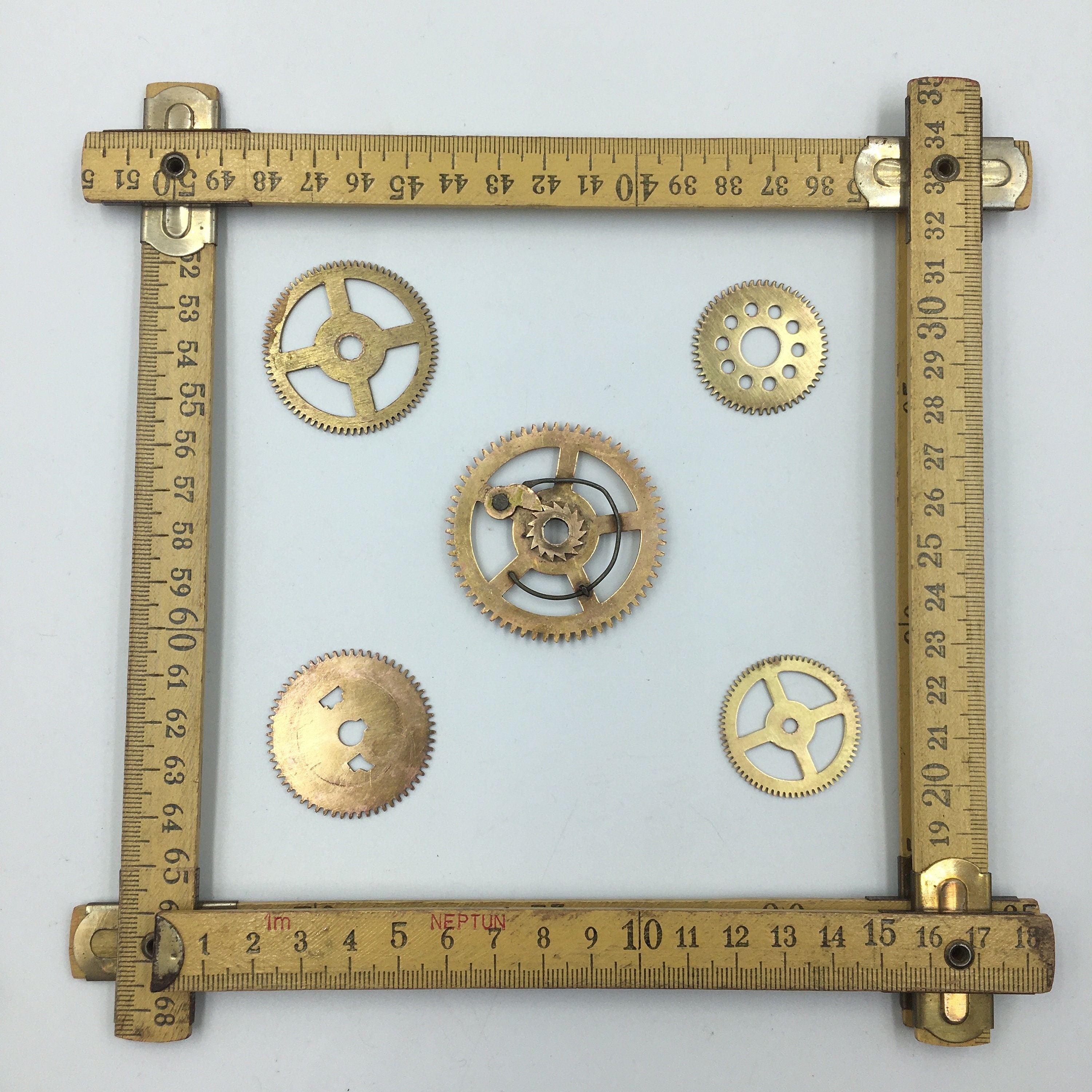 Steampunk Clock Parts Kit: Vintage Clock Wheels and Components for DIY ...