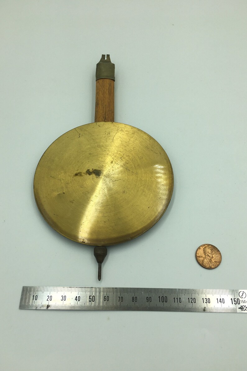 German Bob Antique Adjustable Wooden Pendulum Vintage Brass - Etsy