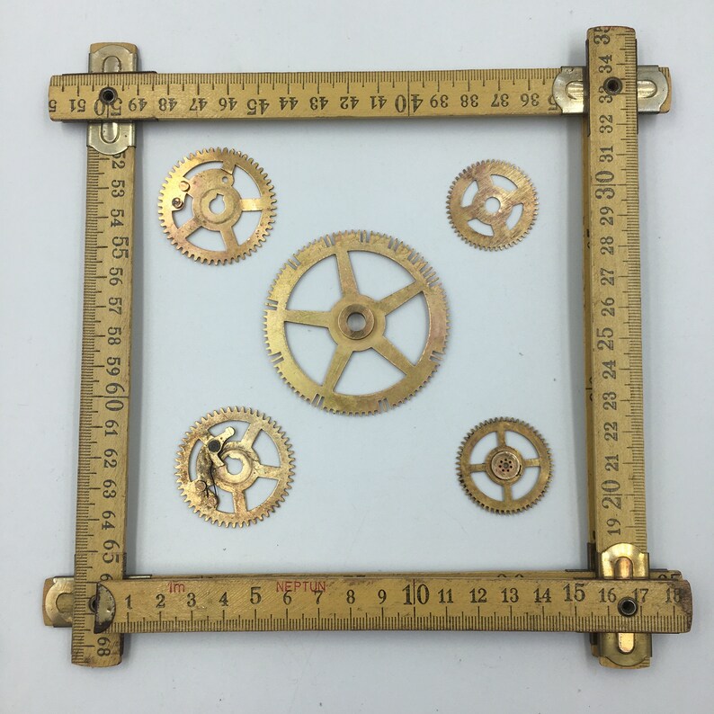 Steampunk Clock Parts Kit: Vintage Clock Wheels and Components for DIY ...