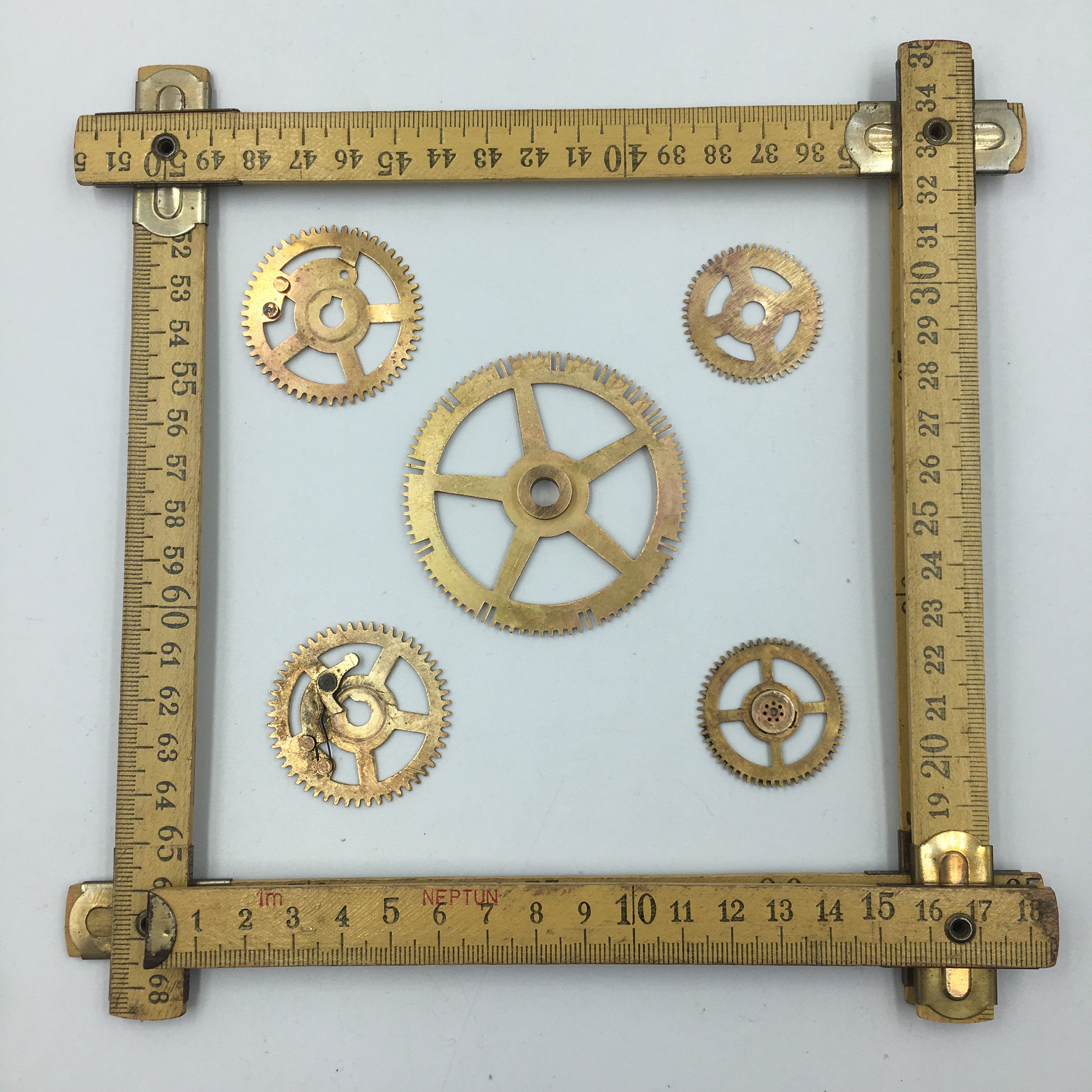 Steampunk Clock Parts Kit: Vintage Clock Wheels and Components for DIY ...