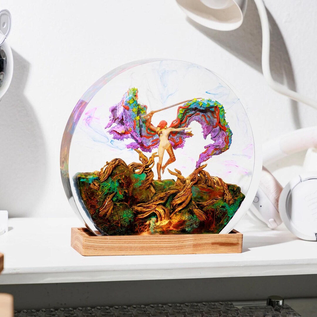 Malenia Blade of Miquella Resin Lamp, Elden Ring Diorama Night Light ...