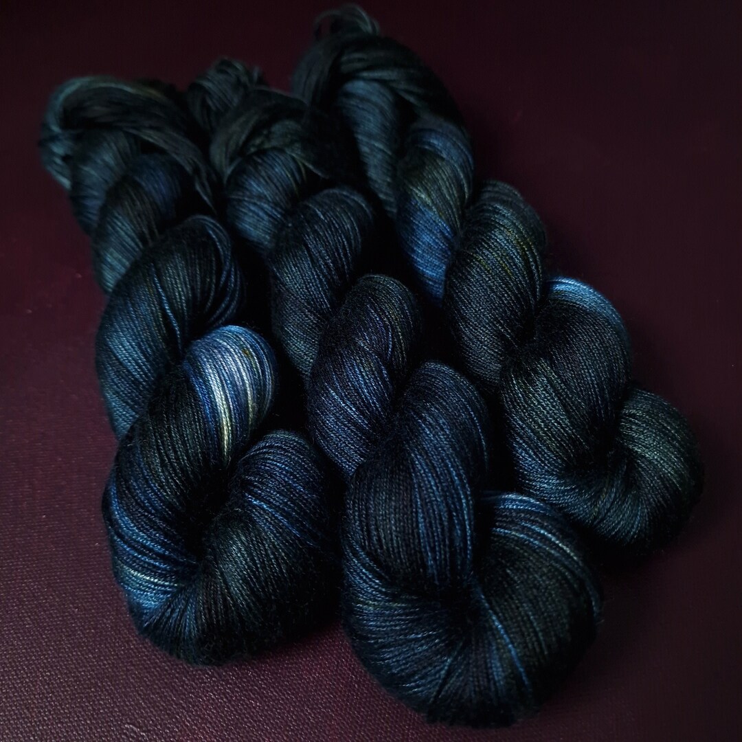 Hand Dyed Vegan Yarn ~ Ocean Eyes *** Dyed to Order ~ Fingering / DK ...