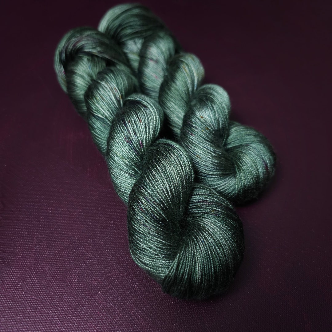 Hand Dyed Vegan Yarn ~ Hosta Leaf ***dyed to Order ~ Fingering / DK ...
