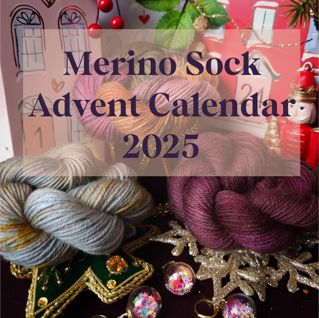 Hand Dyed Yarn, Merino Sock Yarn Advent Calendar 2025 PRE-ORDER, Soft ...
