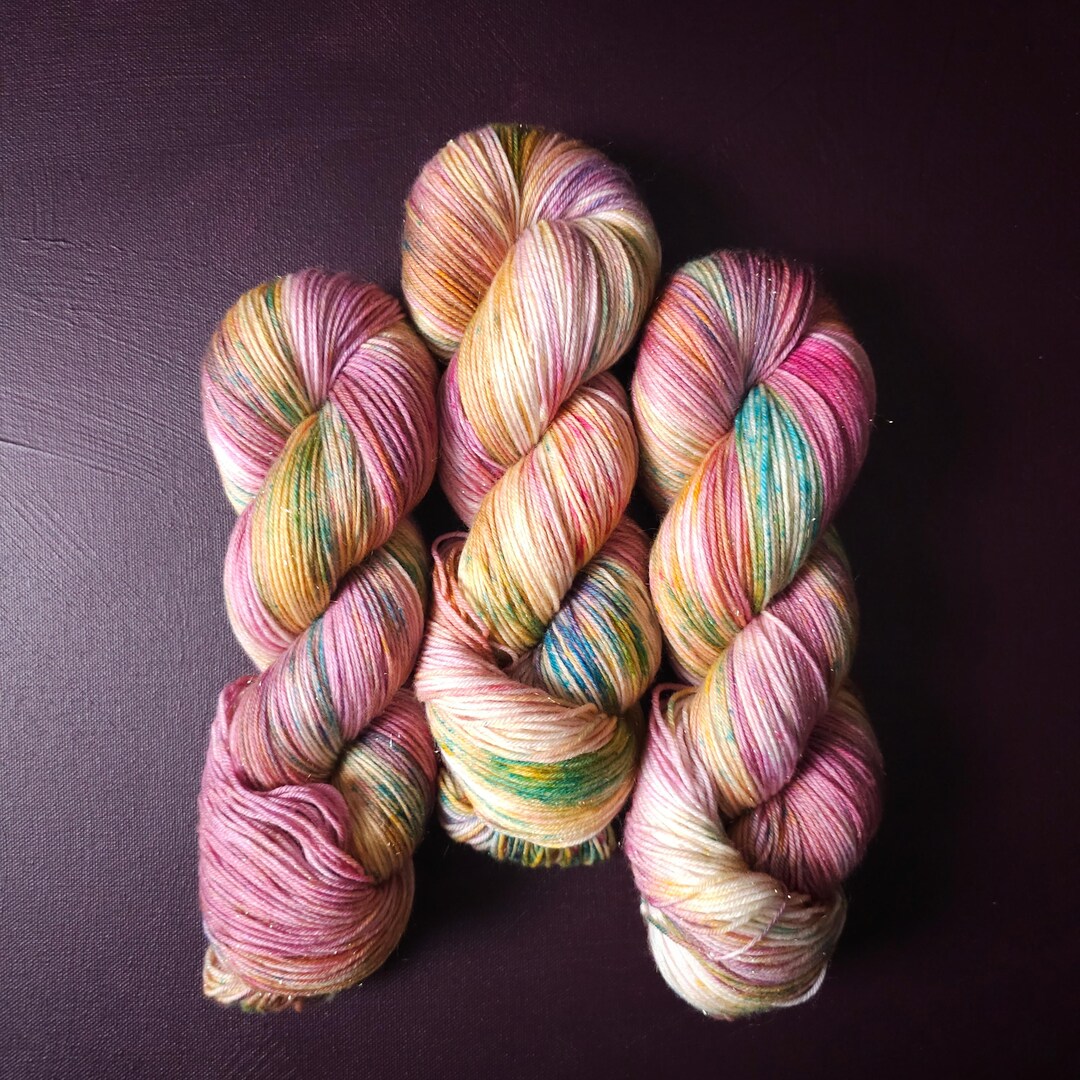 Happy Birthday, Hand Dyed Gradient Yarn, Gifts for Knitters, Happy Sock ...