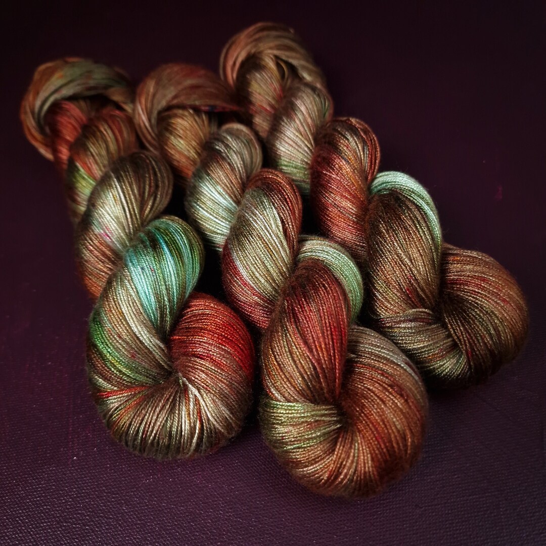 Hand Dyed Vegan Yarn ~ Tales of A Rooster *** Dyed to Order ~ Fingering ...