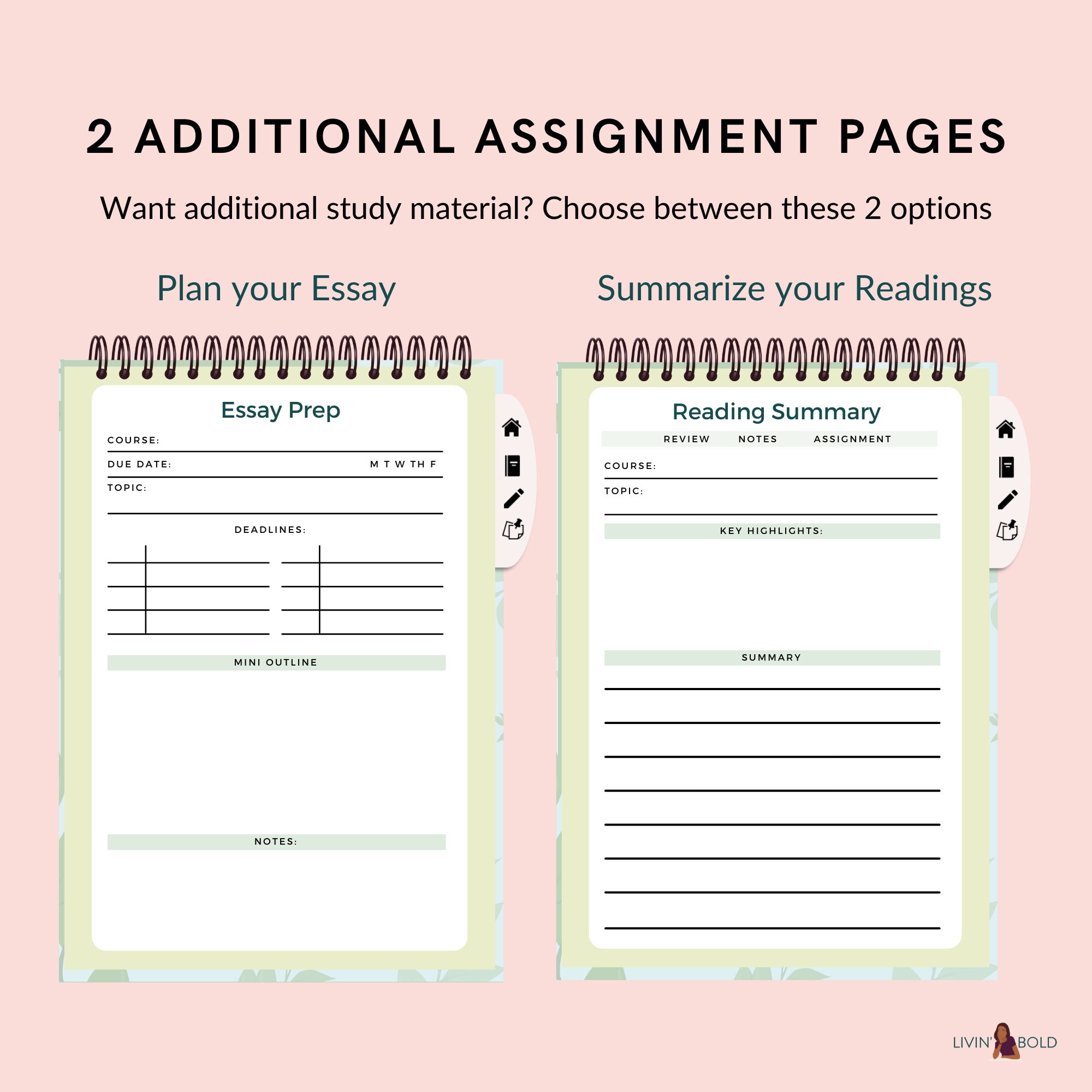Digital Assignment Tracker (digital Academic Planner, Digital Student ...