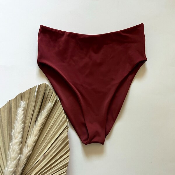 High Waisted Bikini Bottoms - Etsy