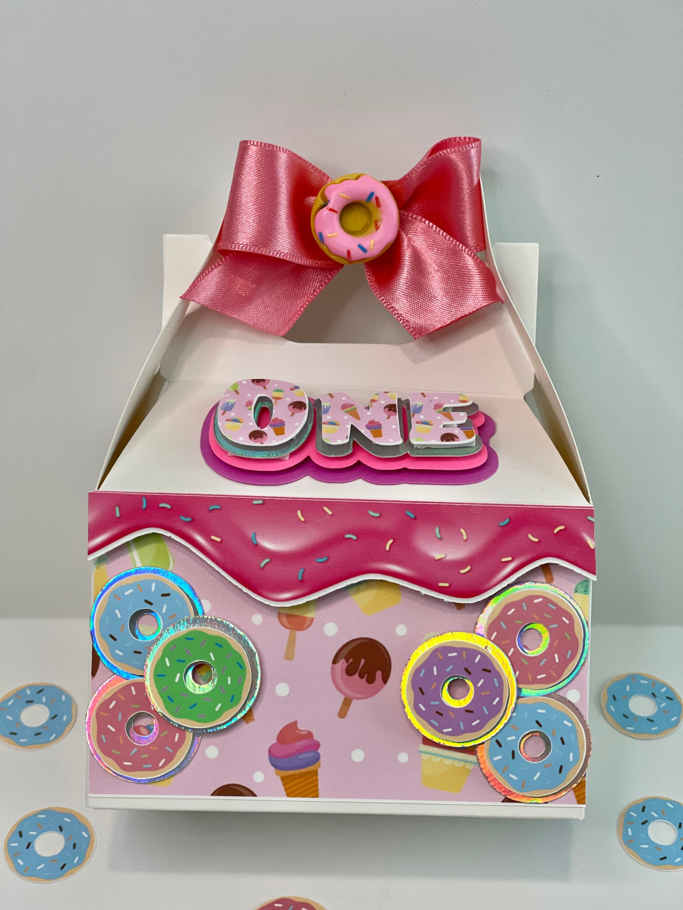Donuts Box for Candies, Candyland Box, Birthday Party Box, Cute Box for ...