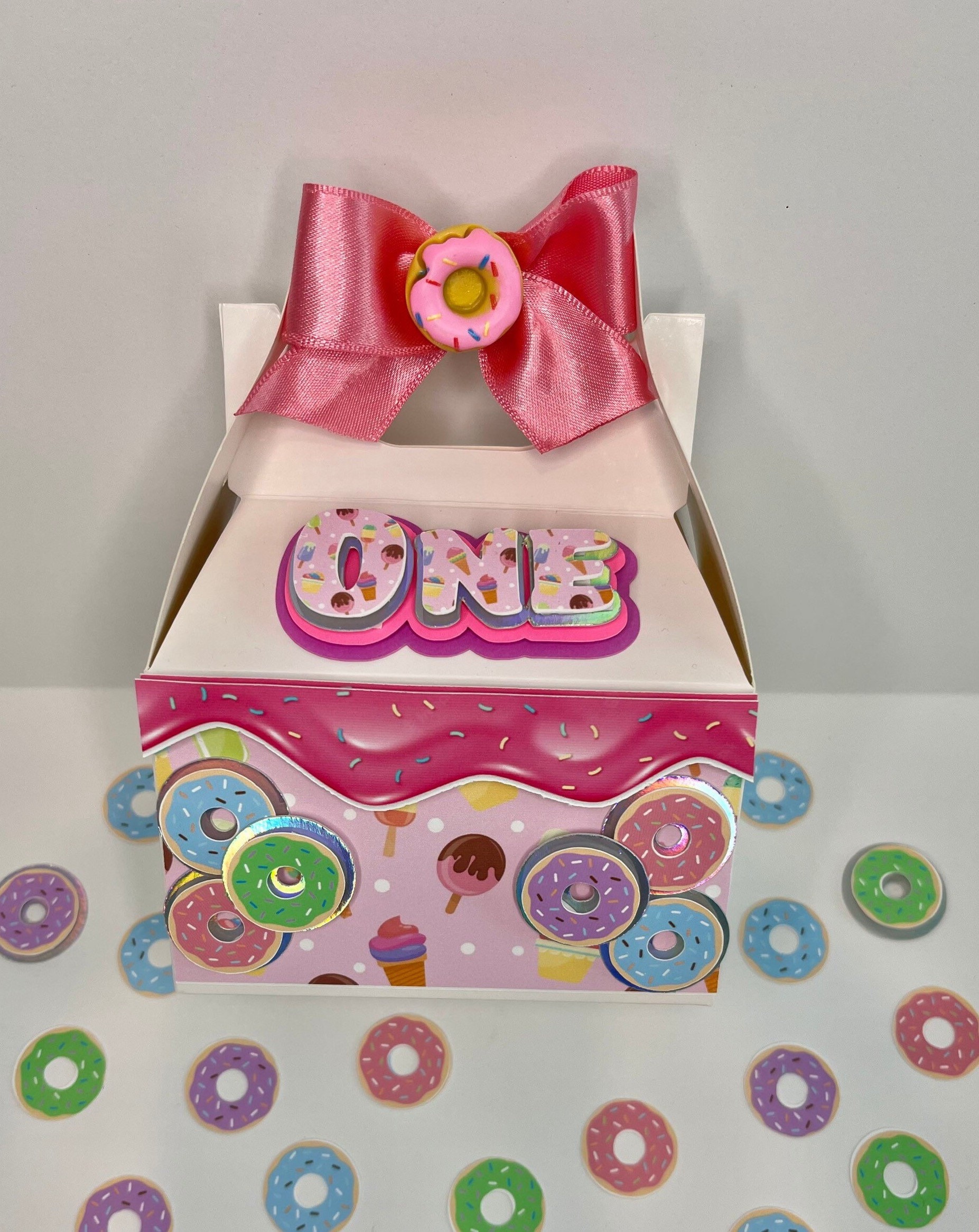 Donuts Box for Candies, Candyland Box, Birthday Party Box, Cute Box for ...