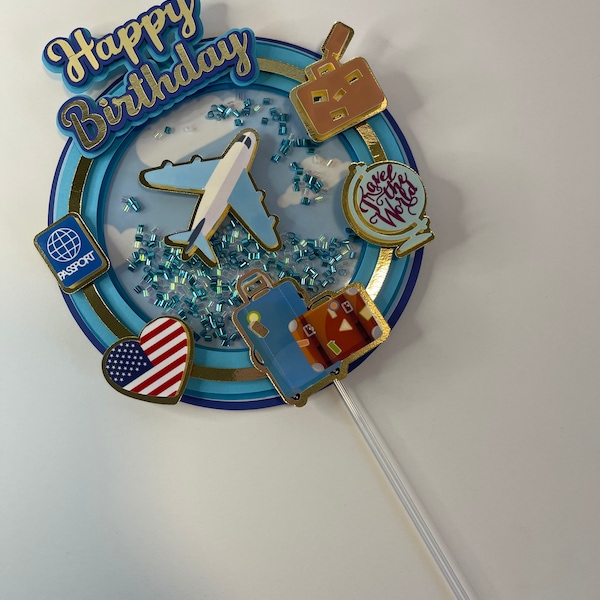 Globe Cake Topper - Etsy