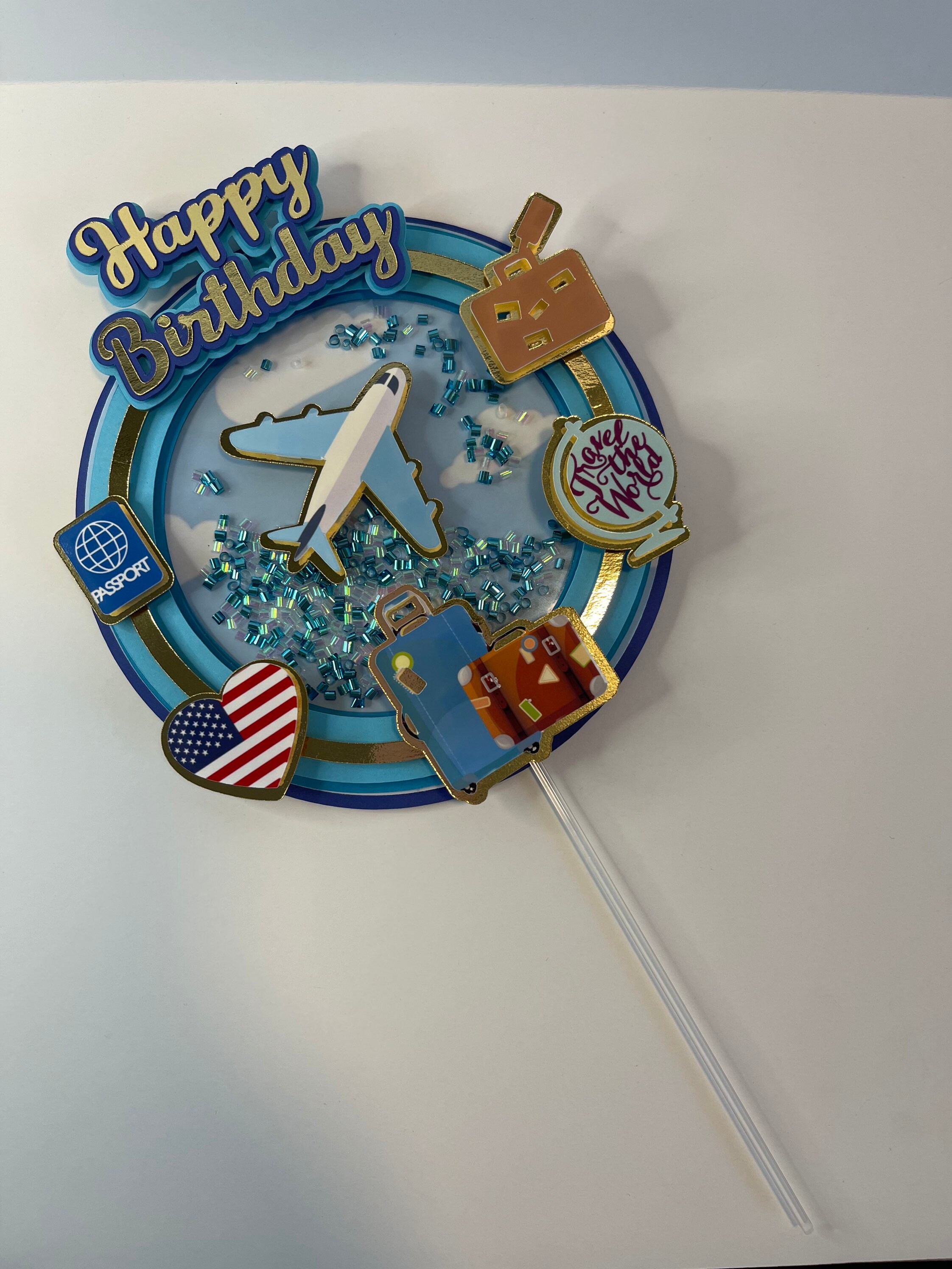 Cake Topper Travel, Beautiful Cake Topper. - Etsy